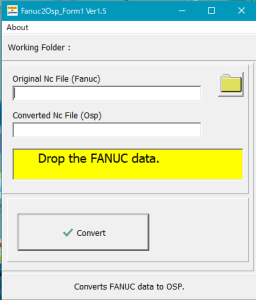 Fanuc から OSP へ 変換ソフト公開 | じじぃの引出し