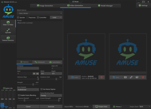 ローカル画像生成AI、「AMD AmuseV2.3.2」のAdvancedモードの機能説明。 | じじぃの引出し
